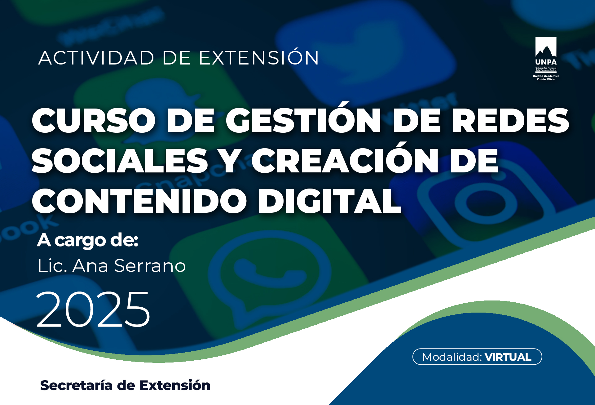 Confirman el desarrollo del curso de gestión de redes sociales y contenido digital en nuestra ...